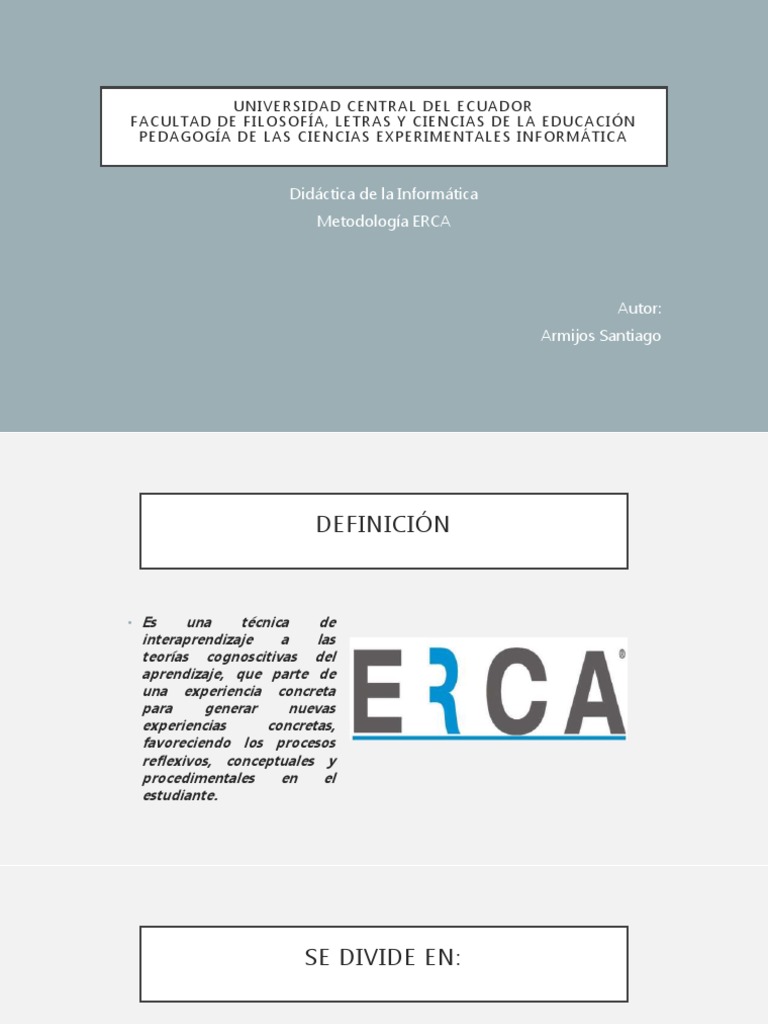 Erca 200111040001 | PDF | Aprendizaje | Conocimiento