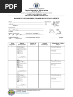 Learners Guardian Communication Cardex | PDF | Behavior Modification ...