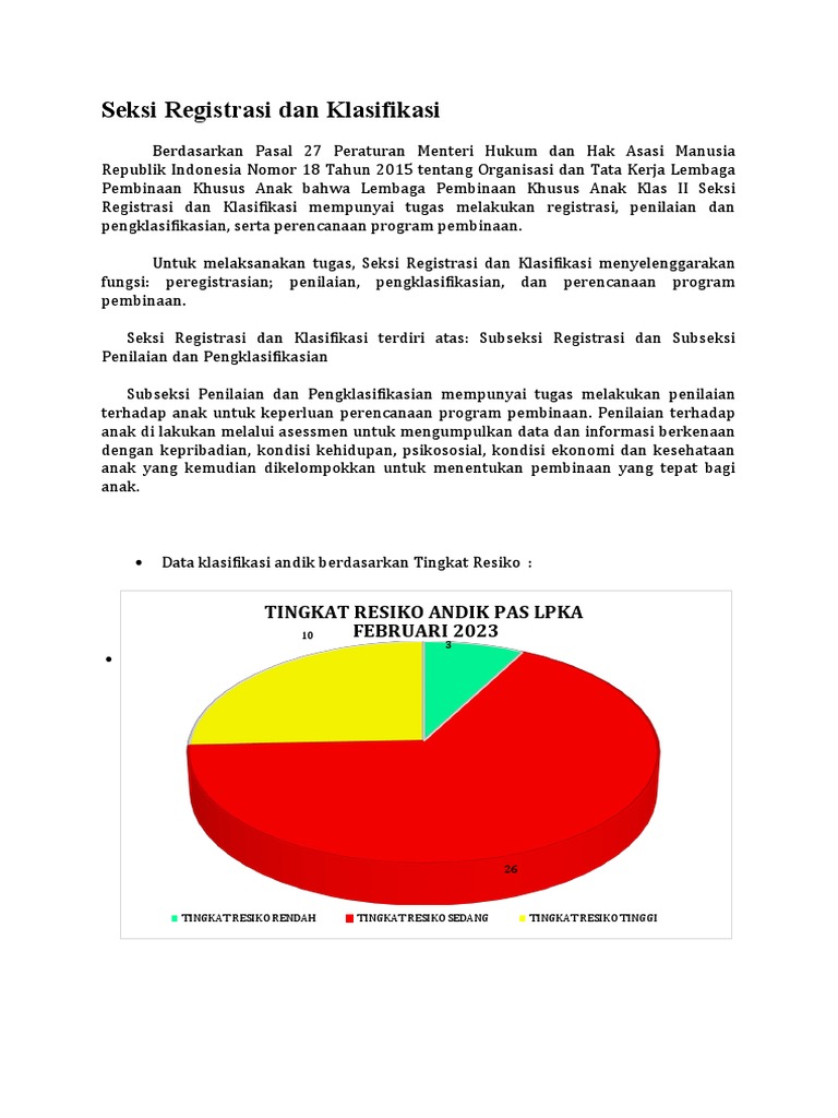 Seksi Klasifikasi | PDF