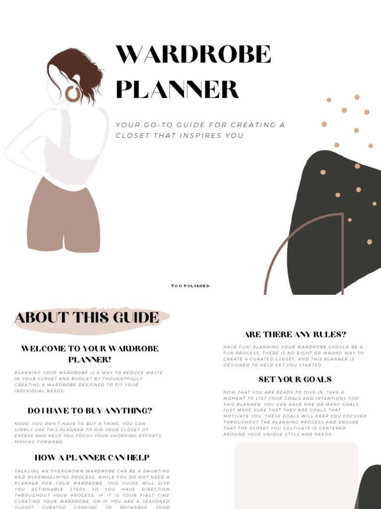 Capsule Wardrobe Planner | PDF | Retail Companies | Fashion