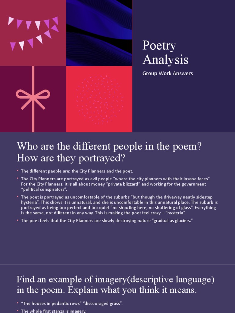 Analysis of "The City Planners" Poem | PDF