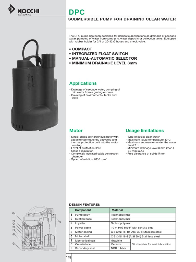 DPC Serie Brochure en | PDF | Pump | Electric Motor