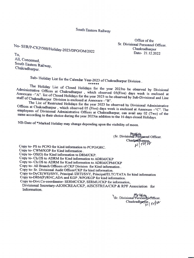 Holiday List 2023 | PDF | Religious Holidays | Observances