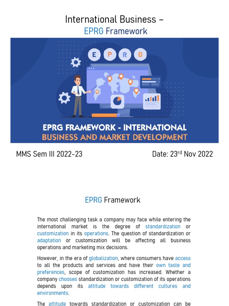 EPRG Framework | PDF | Economies | Business EPRG Framework | PDF | Economies | Business