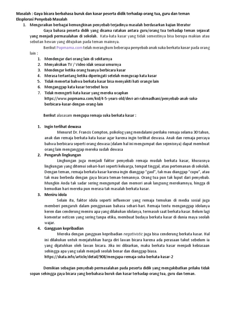 PBL Eksplorasi Masalah | PDF