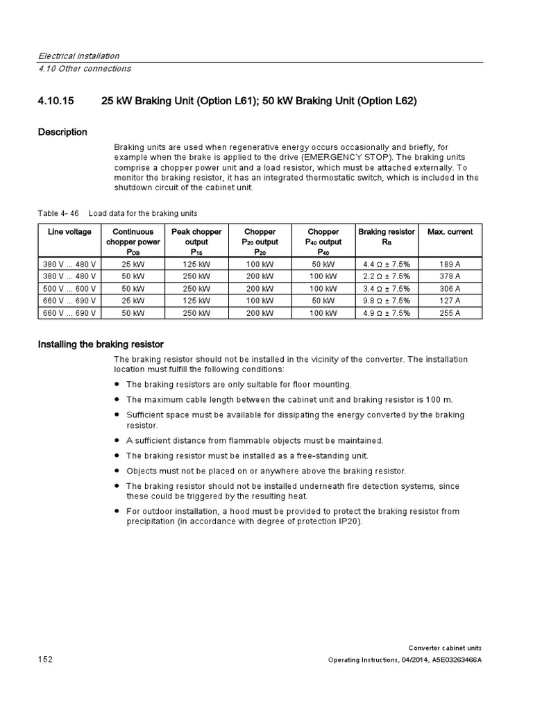 Braking Resistors | PDF | Resistor | Switch