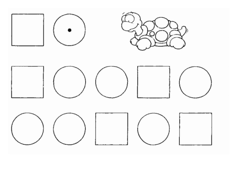 Ficha Circulo y Cuadrado | PDF