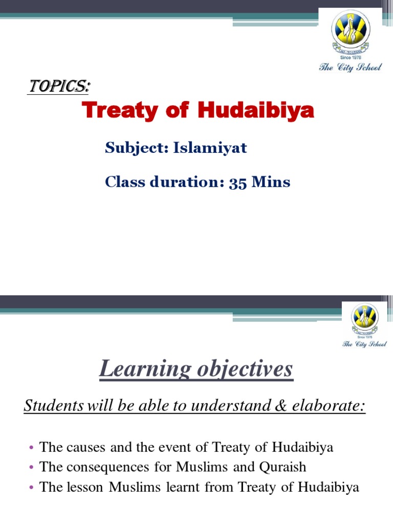 Treaty of Hudaibiya | PDF | Mecca | Muhammad
