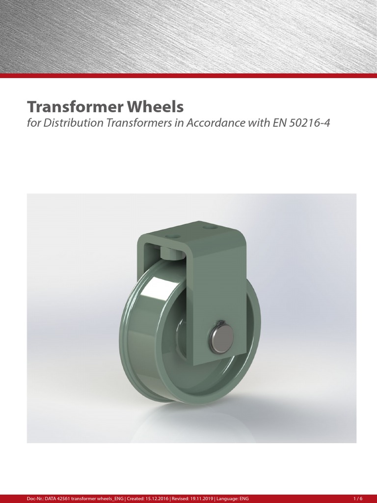 DATA 42561 Transformer Wheels - ENG | PDF | Metalworking | Manufactured ...