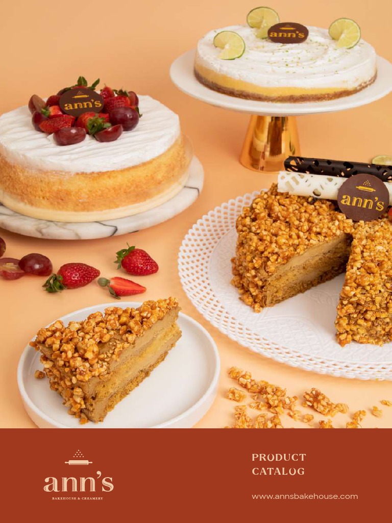 Ann's Bakery Cake Menu & Prices | PDF | Desserts | Cakes