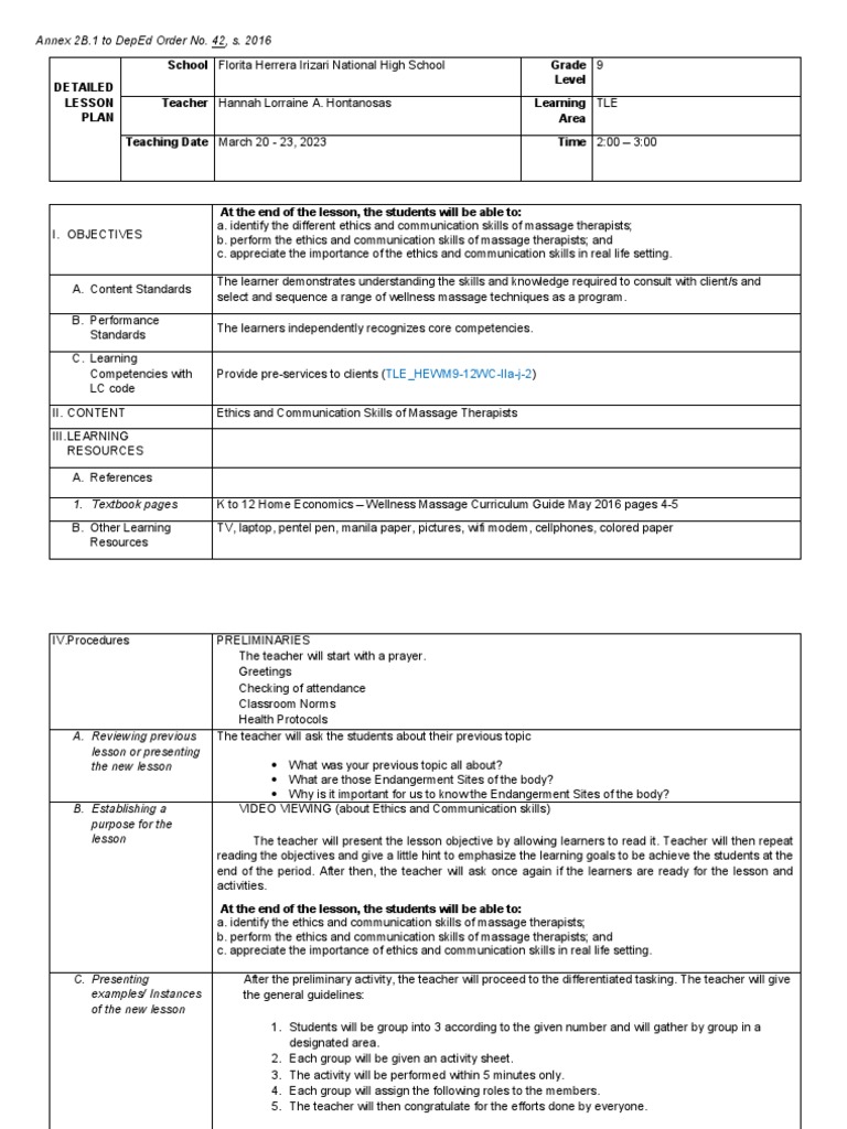 3rd DO 42 Final | PDF | Communication | Teachers