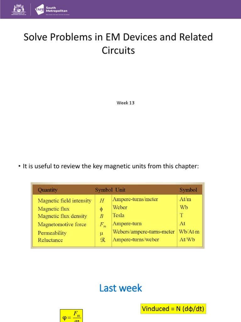 EM Ckts - PPT - Week13 - V1 | PDF