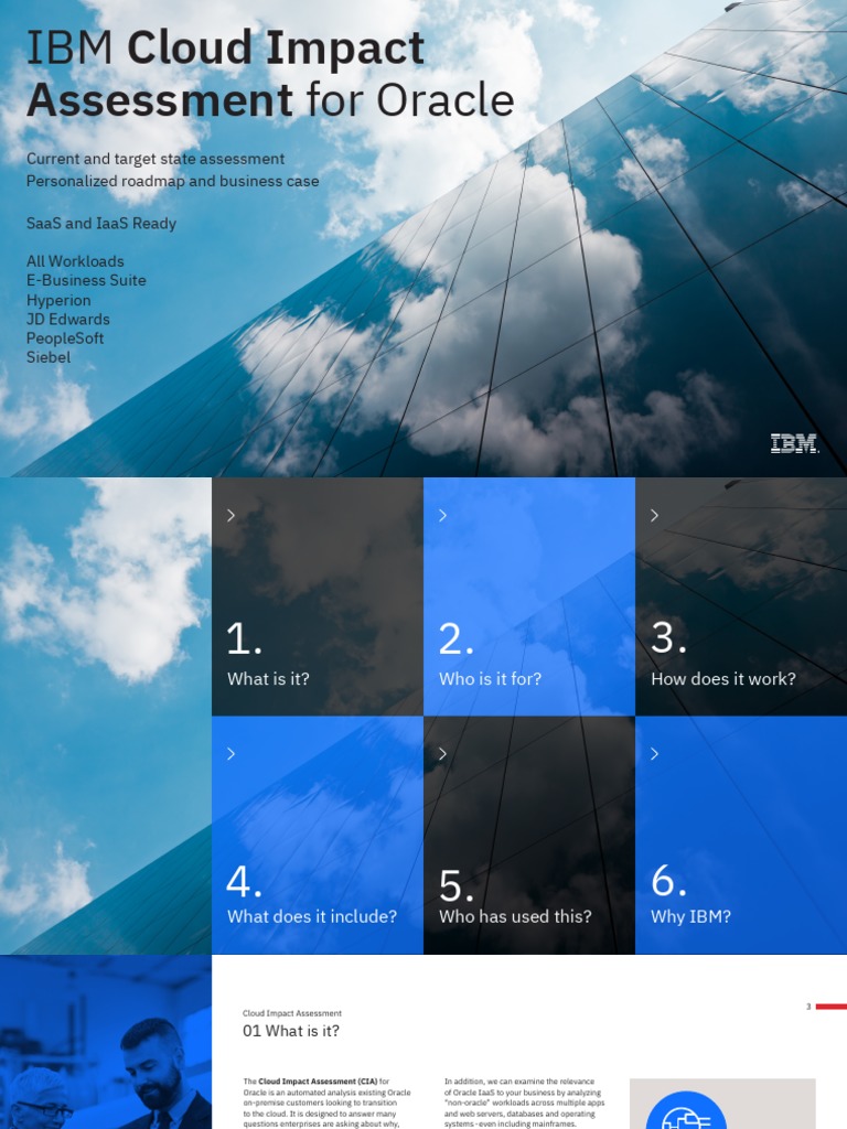IBM Cloud Impact Assessment for Oracle | PDF | Cloud Computing | Oracle ...