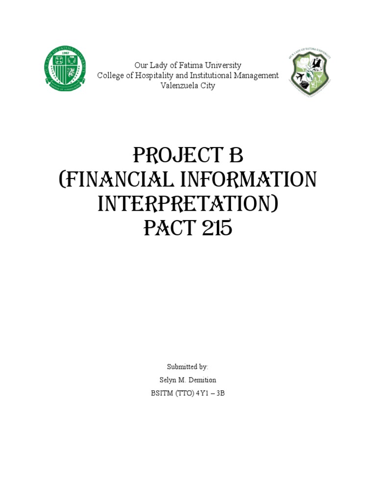 Financial Information Analysis Report | PDF | Revenue | Gross Income
