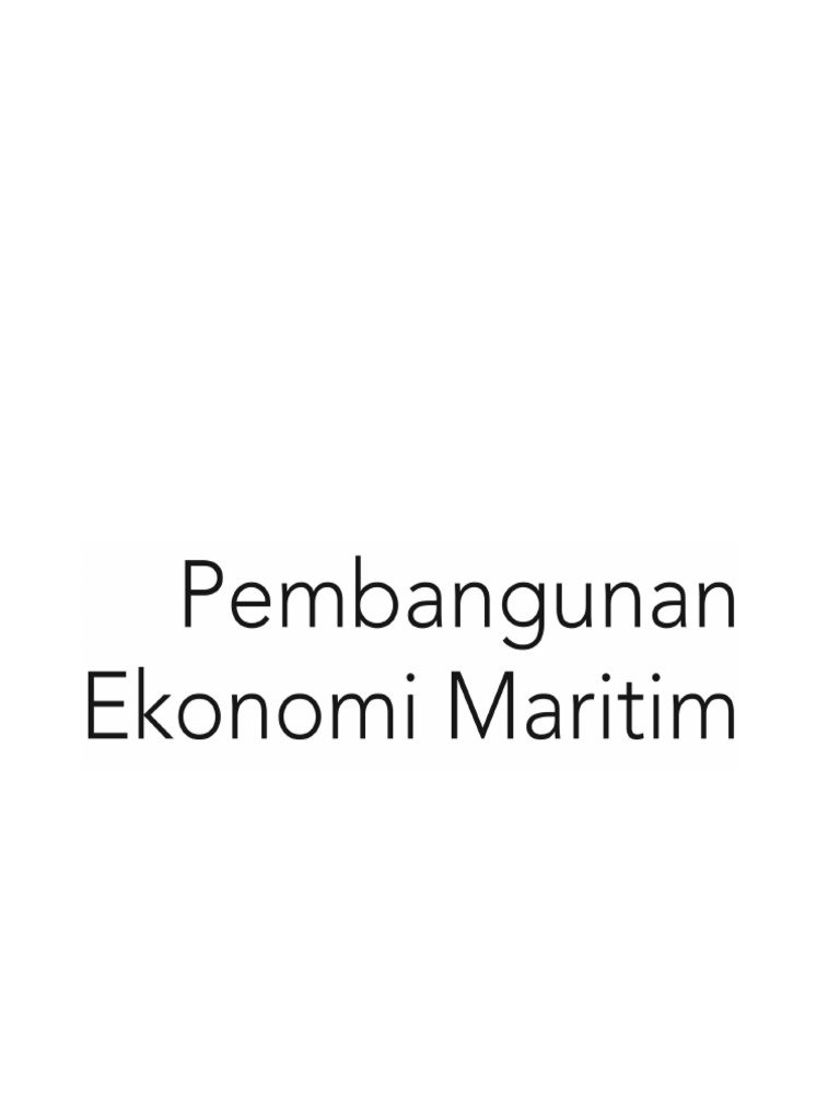 Adoc - Pub - Pembangunan Ekonomi Maritim | PDF