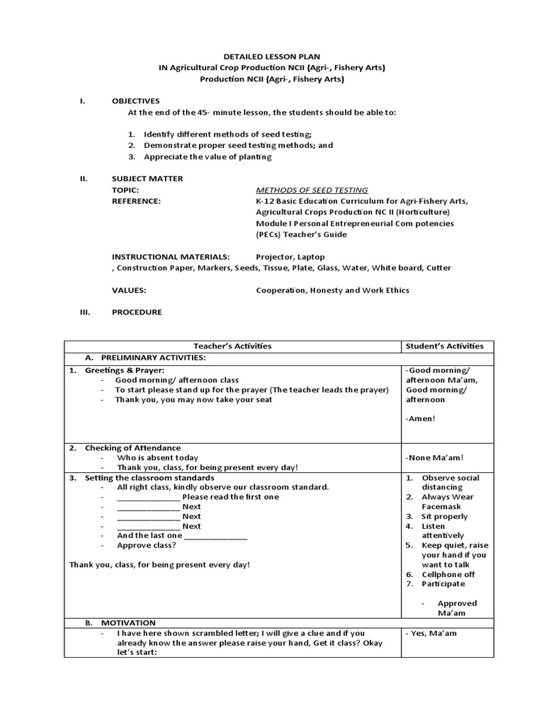 Methods of Seed Testing in Agriculture | PDF | Seed | Germination
