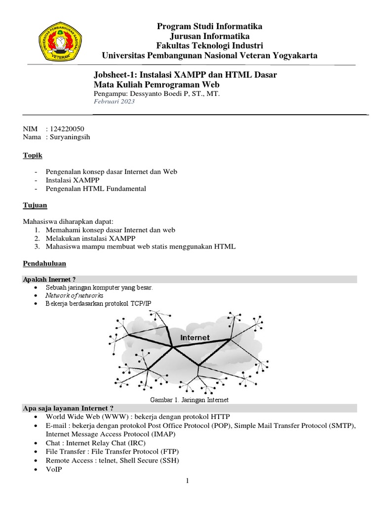 Instalasi XAMPP dan HTML Dasar | PDF