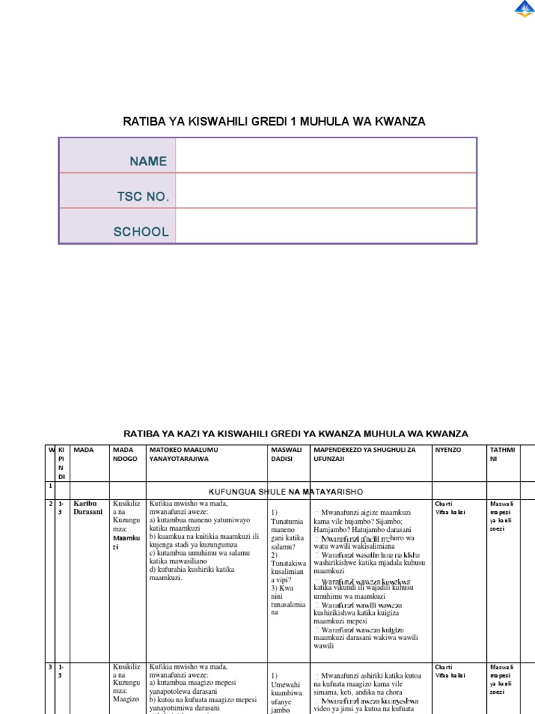 Kis Grade 1 Term 1 | PDF