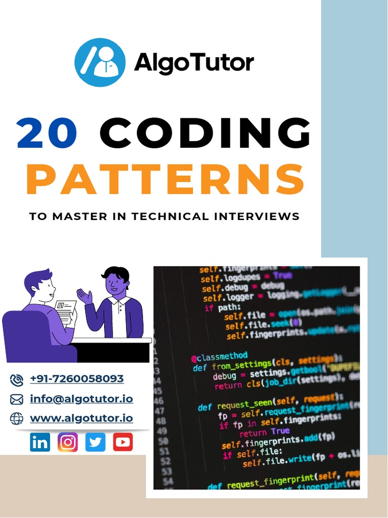 20 Coding Patterns-1 | Download Free PDF | Theoretical Computer Science | Algorithms And Data ...