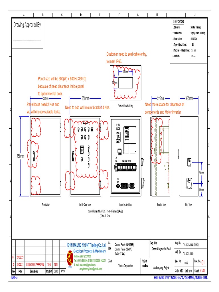 Control Panel Specifications and Layout | PDF | Manufactured Goods ...