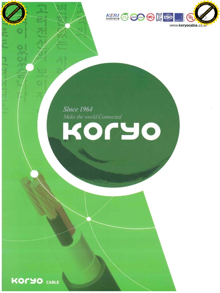 KORYO Cable Catalogue PDF | PDF