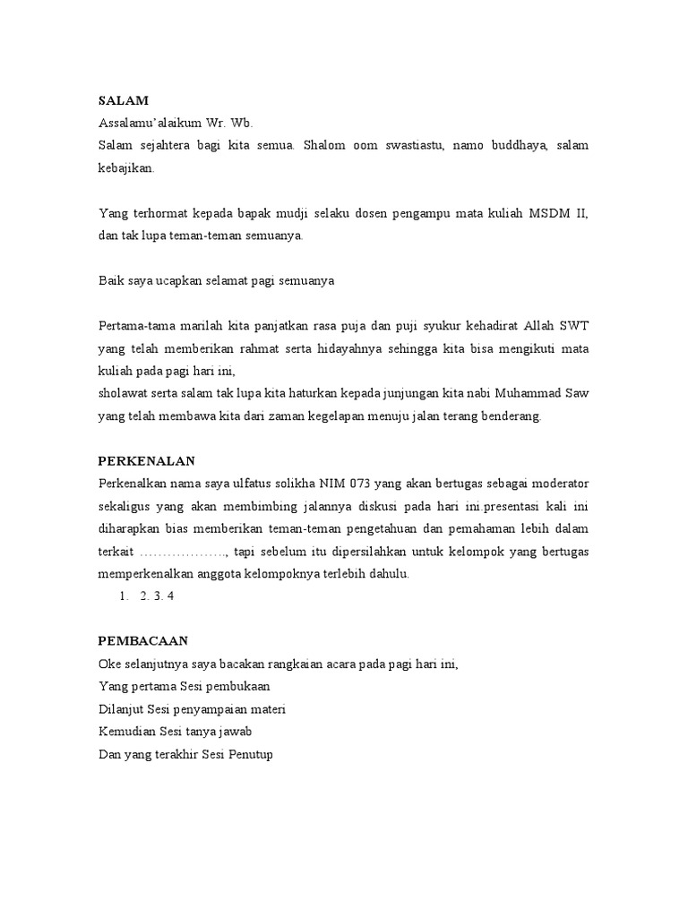 Teks Moderator | PDF