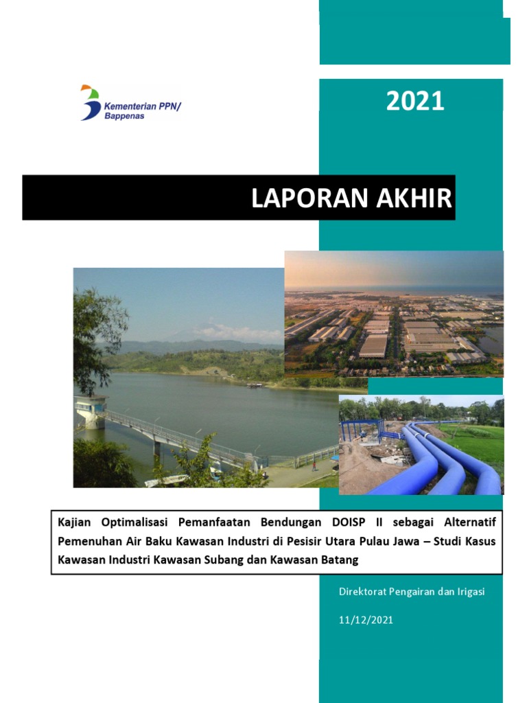 Laporan Akhir Potensi Air Baku Industri Dari Bendungan v1 1 | PDF