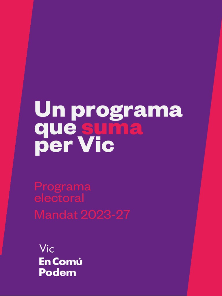 Programa electoral | PDF