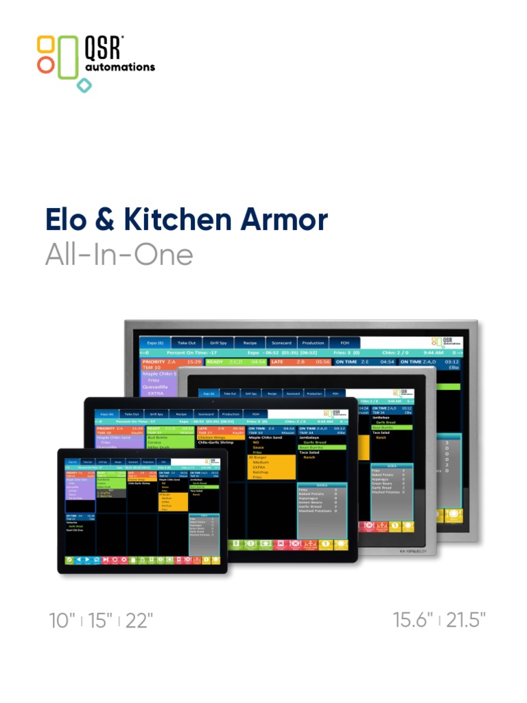 COMBINED-Elo-Kitchen-Armor-All-in-One-Spec-Sheets | PDF | Alternating ...