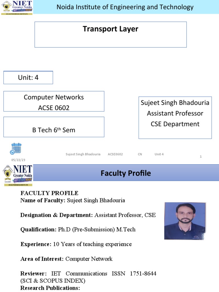 Unit4 CN | PDF | Transmission Control Protocol | Network Congestion