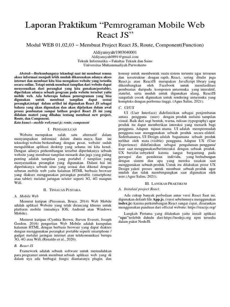 Laporan Praktikum 3 | PDF Laporan Praktikum 3 | PDF