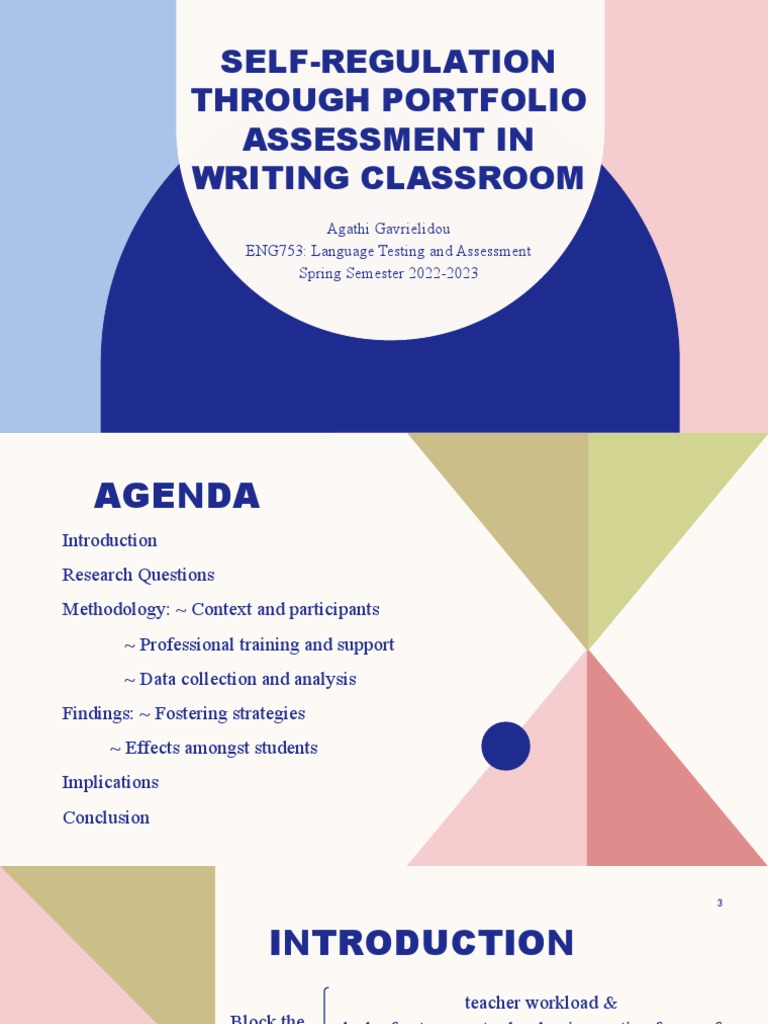 Self-Regulation Through Portfolio Assessment in Writing Classroom | PDF ...