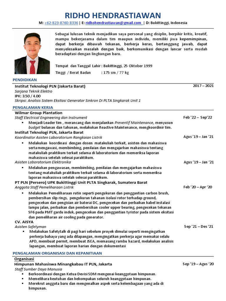 Contoh Resume | PDF