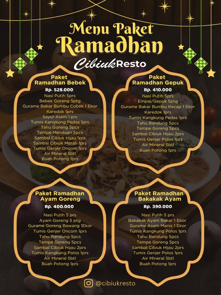 Paket Ramadhan Cibiuk Resto | PDF