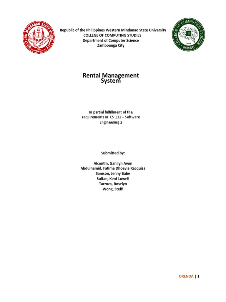 Apartment Rental Management System Documentation | PDF | Lease | Landlord