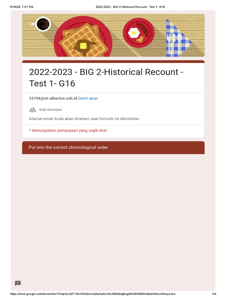 2022-2023 - BIG 2-Historical Recount - Test 1 - G16 | Download Free PDF ...