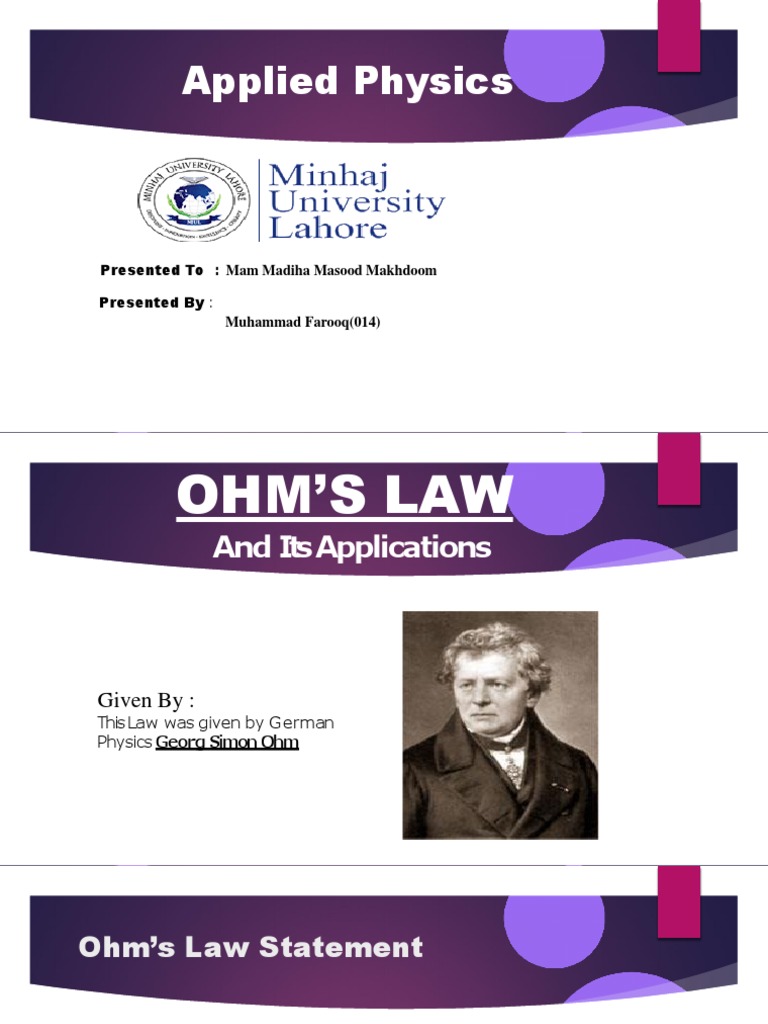 Presentation of Applied Physics | PDF