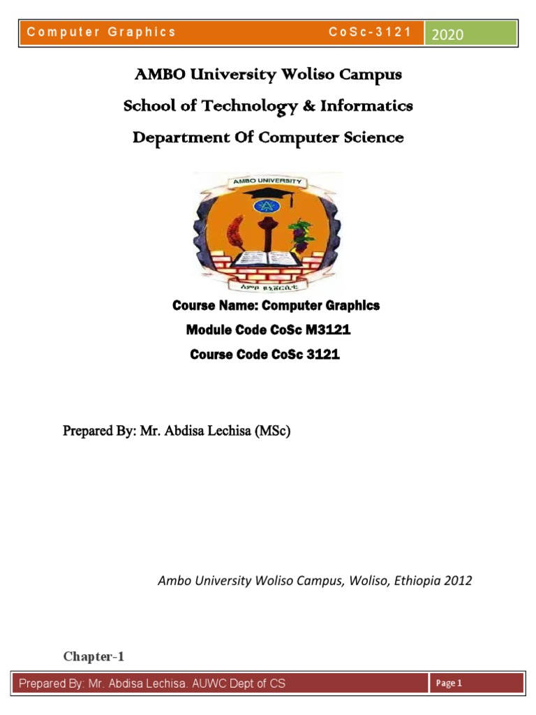 Graphics All CH | PDF | Computer Graphics | Random Access Memory