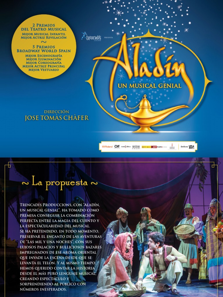Dossier Aladin Un Musical Genial | PDF | Teatro musical | Entretenimiento