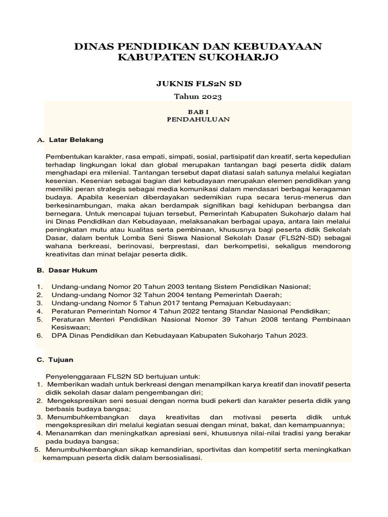 Juknis FLS2N 2023 | PDF