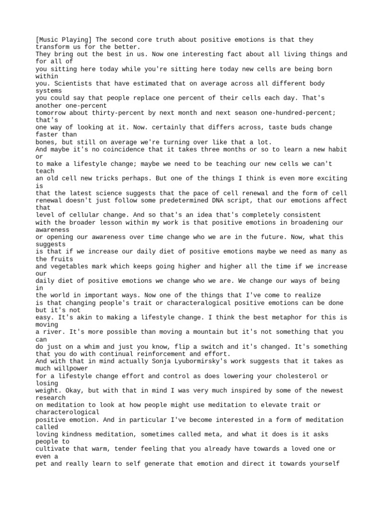 Barbara Fredrickson - Positive Emotions Transform Us-hKggZhYwoys-En ...