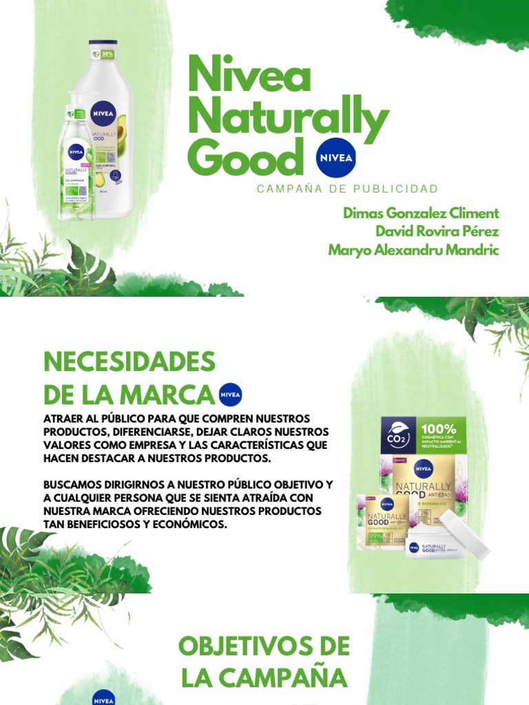 Nivea Naturally Good | PDF | Publicidad | Publicidad online