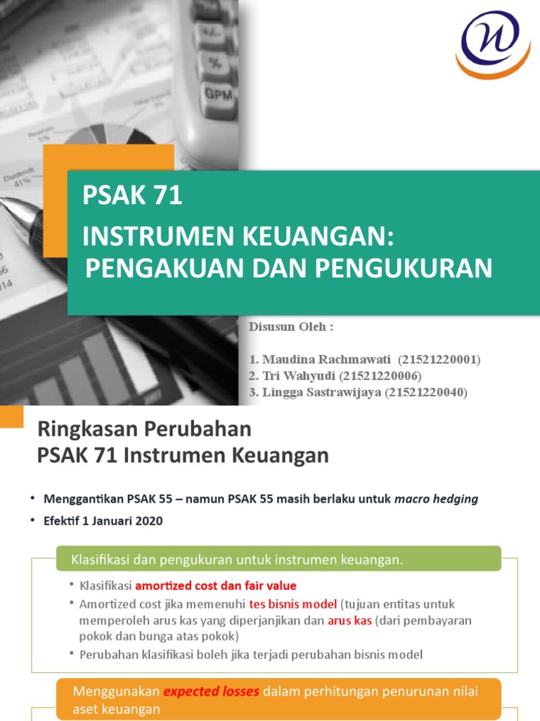 Panduan PSAK 71: Instrumen Keuangan | PDF