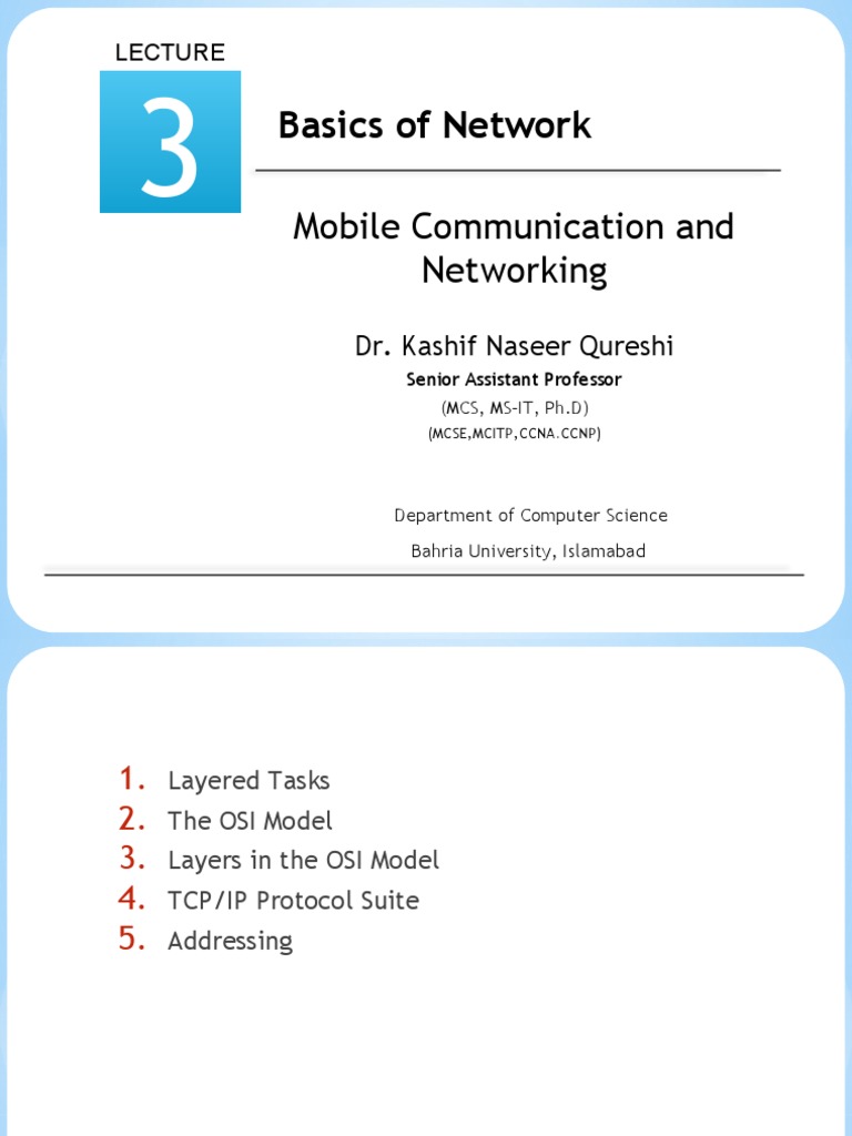 Lecture 3 Layers | Download Free PDF | Osi Model | Internet Protocols