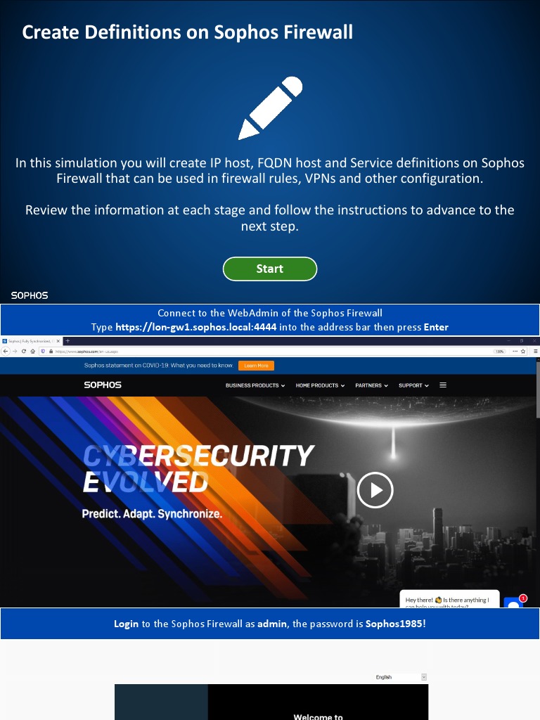 Task2.1 - Create Definitions On Sophos Firewall | PDF | Ip Address | Firewall (Computing)