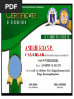 GSP Certificate Template | PDF | Wellness