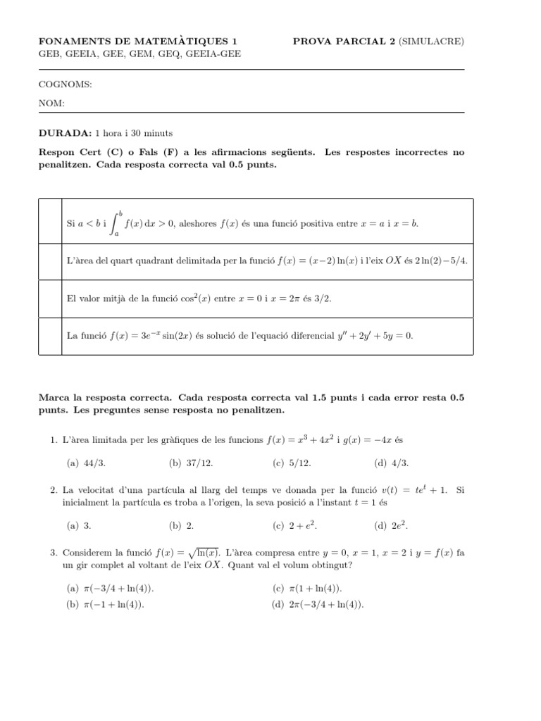 Simulacre PAC2 | PDF