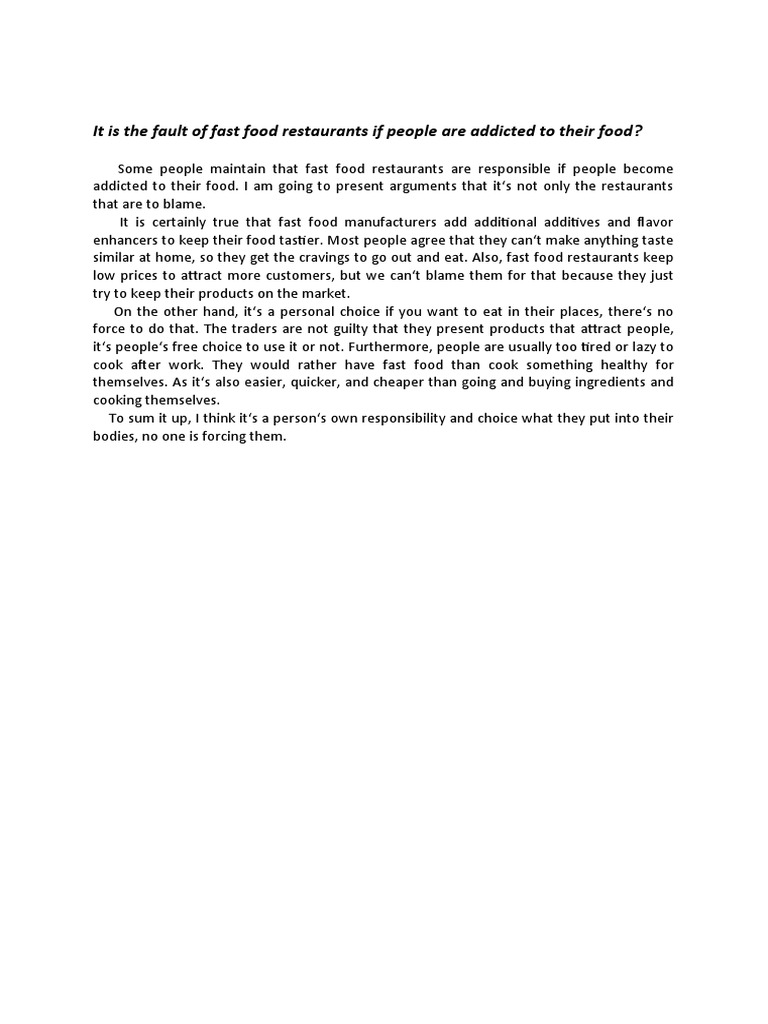 Fast Food | PDF