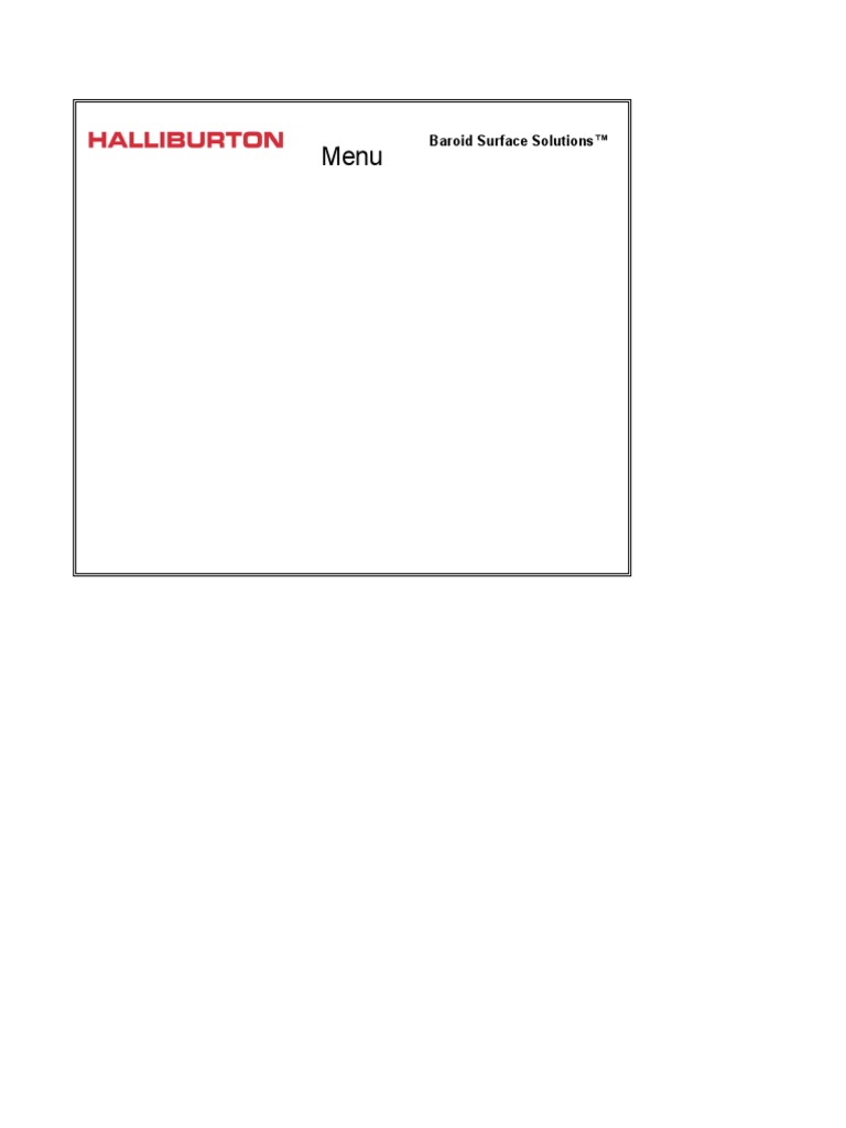 Baroid Surface Solutions Toolbox | PDF | Pressure | Horsepower