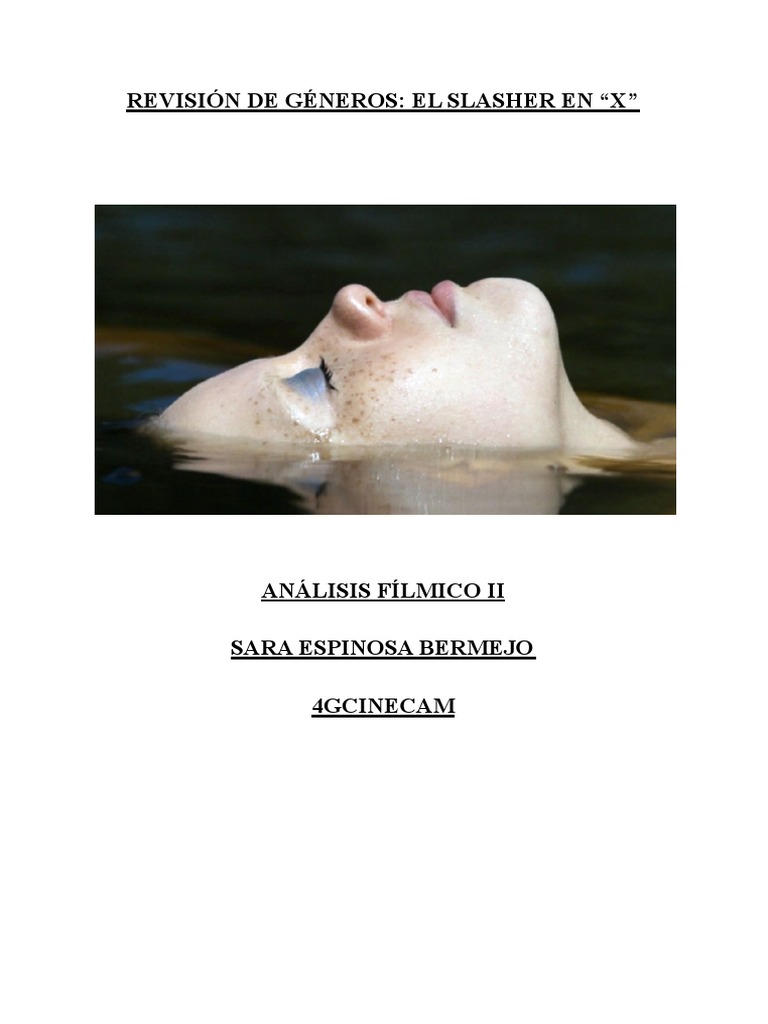 Revisión de Géneros - El Terror y El Slasher en "X" | PDF | Películas de terror